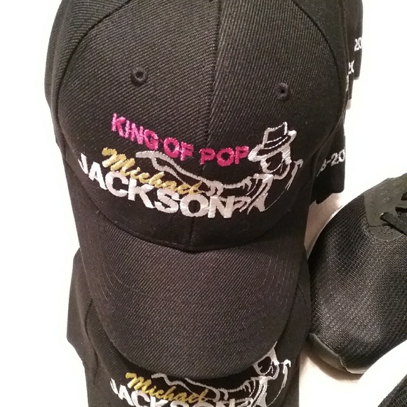 Accessories | Michael Jackson Black Designed Baseball Cap Hat | Poshmark